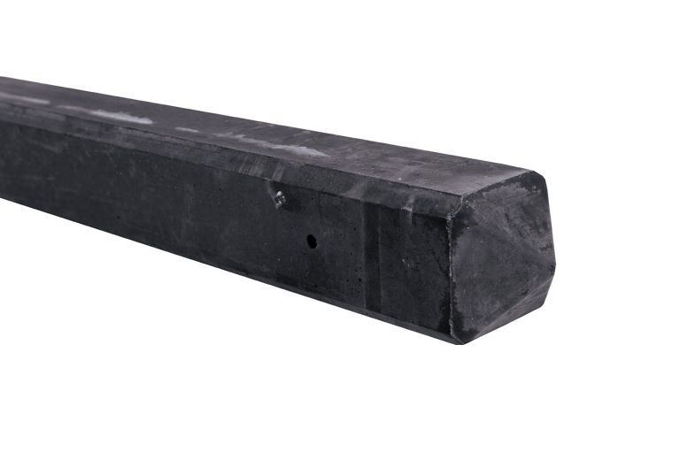 Beton Eindpaal 10x10x275 - Antraciet Gecoat | KPS Delft